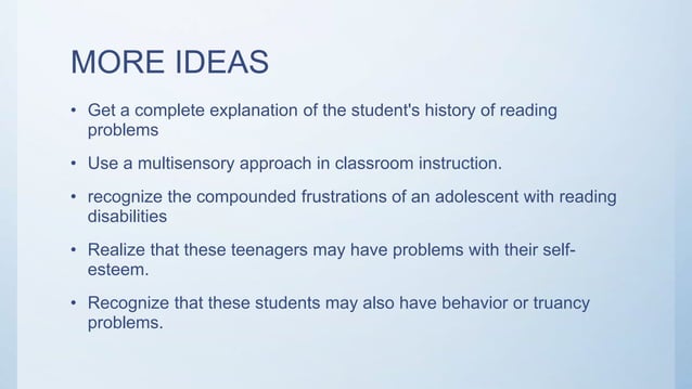Educ 551 recognizing and overcoming reading problems | PPT