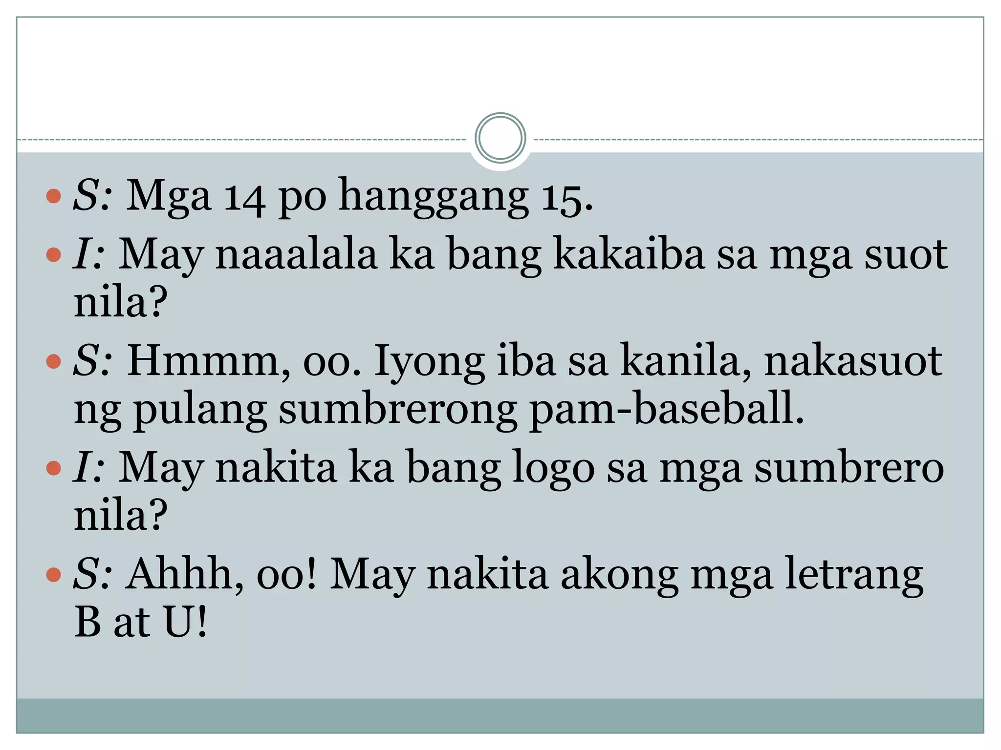Anim na Antas ng Pagtatanong Ayon sa Ikalawang Antas ng Cognitive ...