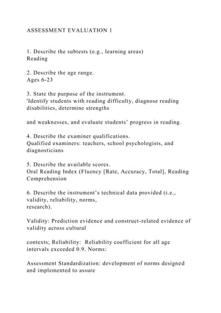 EDUC 622Data Collection Template for Assessment EvaluationsCol.docx