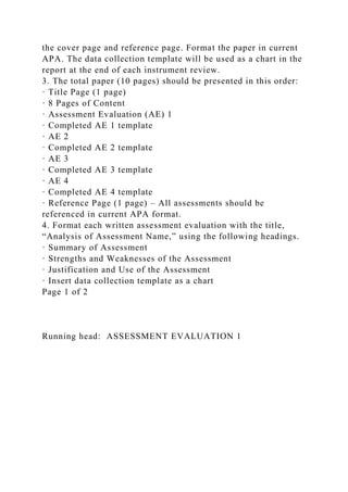 EDUC 622Data Collection Template for Assessment EvaluationsCol.docx