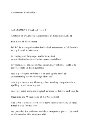 EDUC 622Data Collection Template for Assessment EvaluationsCol.docx