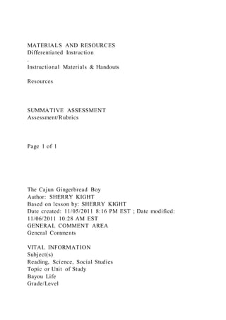 EDUC 635Lesson Title AuthorGENERAL COMMENT AREAGeneral C | PDF