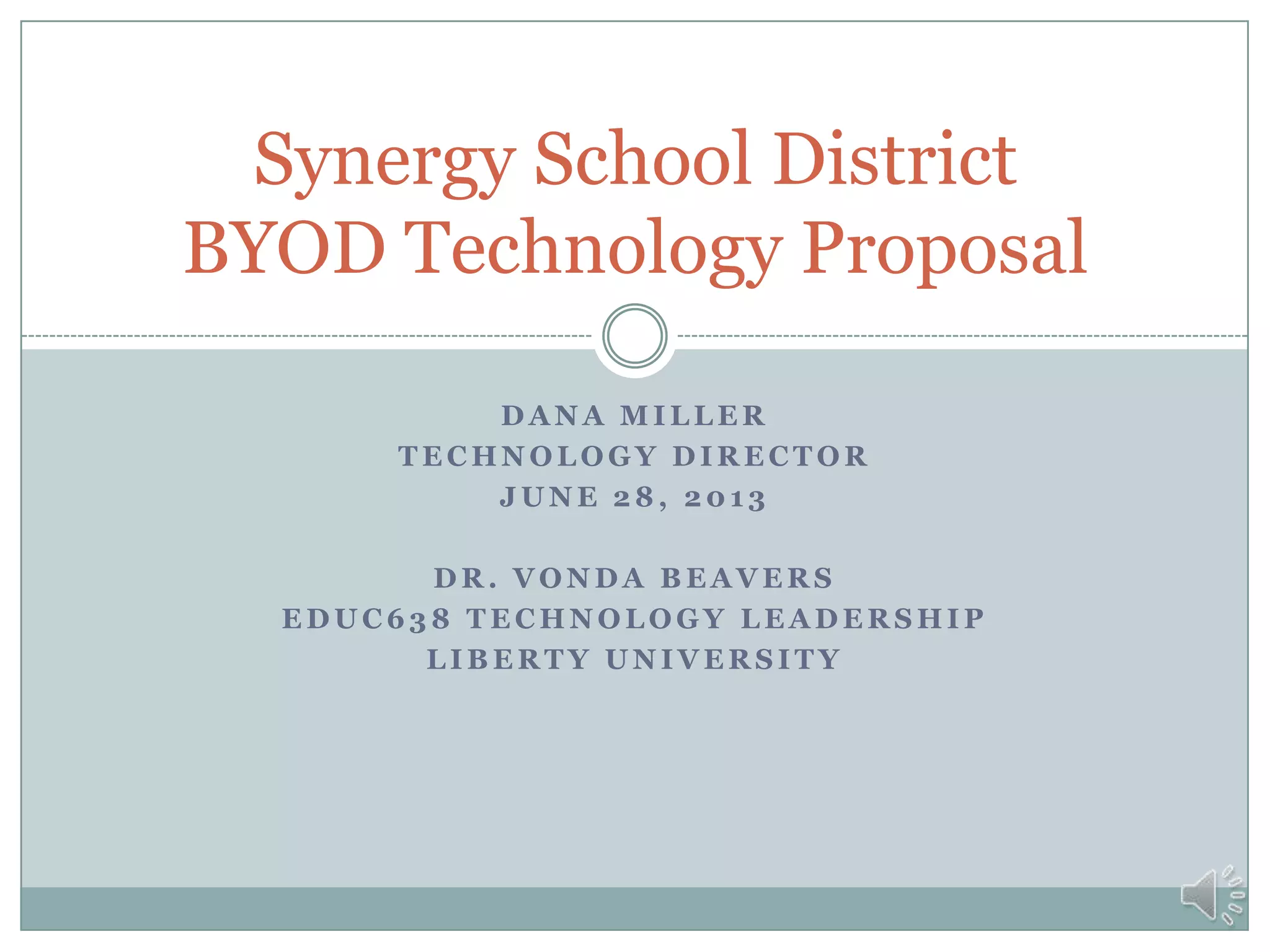 Sample BYOD Technology Proposal | PPTX