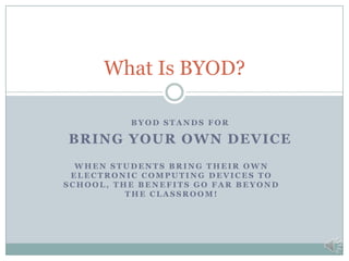 Sample BYOD Technology Proposal | PPTX | Tablets and E-readers ...