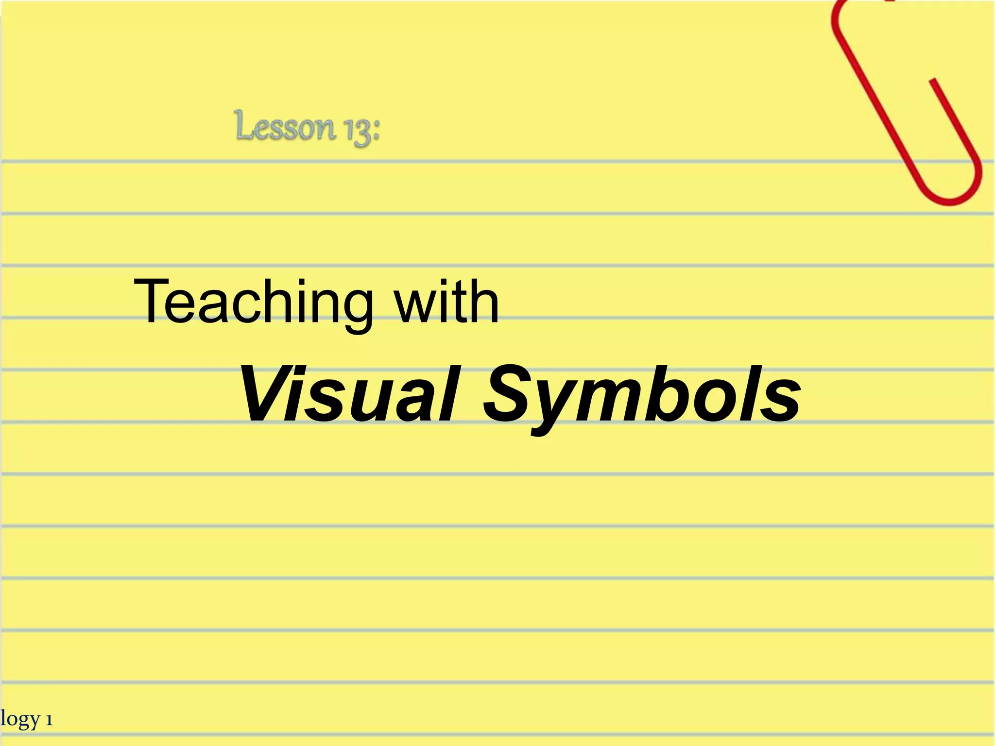 Teaching with Visual Symbols | PPTX