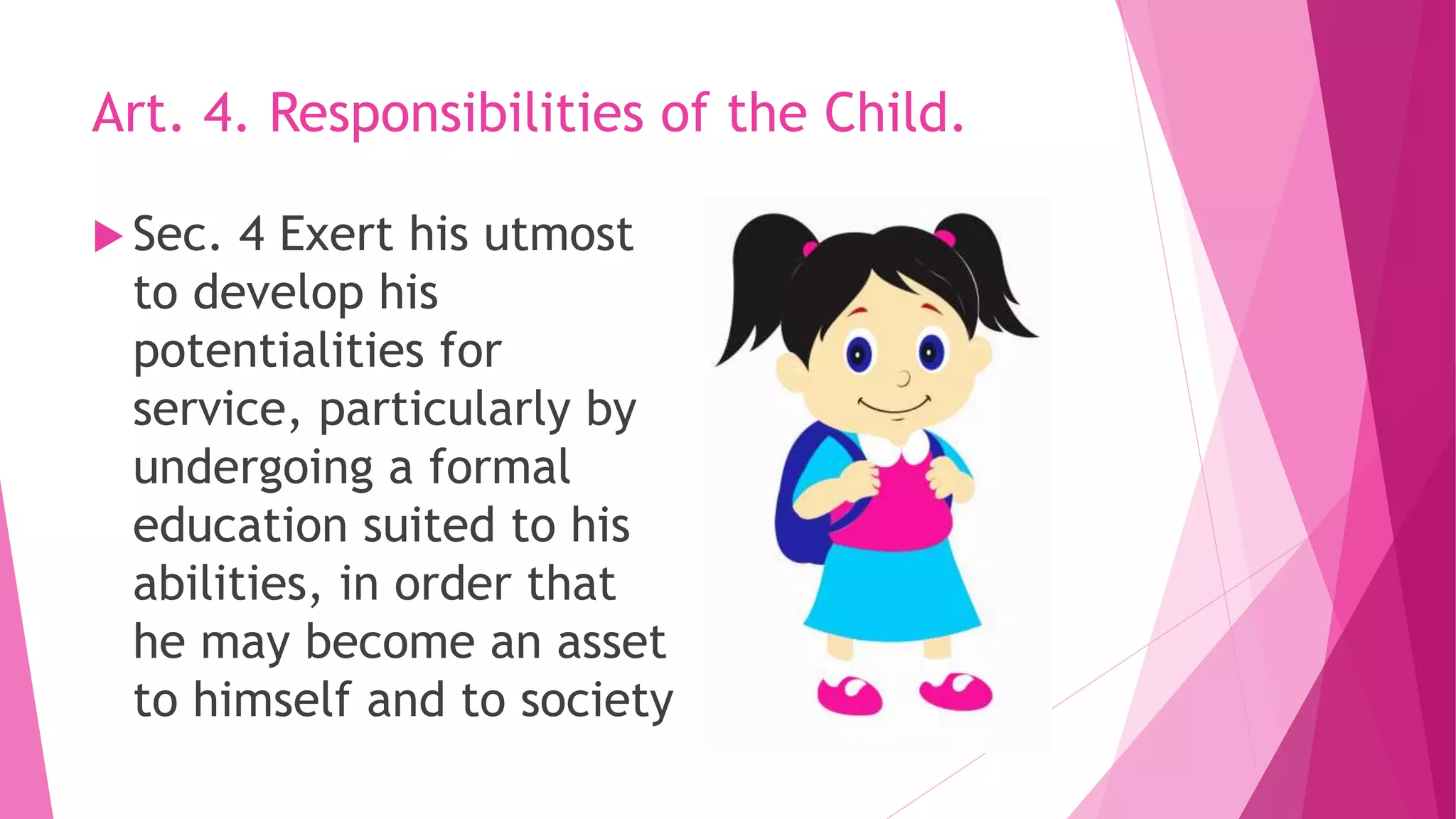 THE CHILD AND YOUTH WELFARE CODE | PPTX