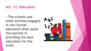 THE CHILD AND YOUTH WELFARE CODE | PPTX