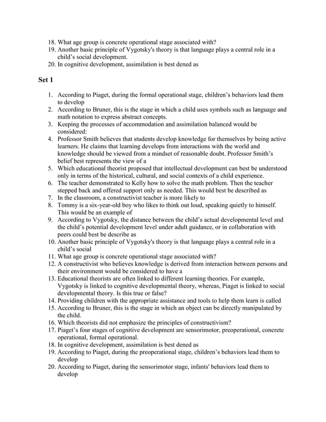 EDUC 701 Constructivism Quiz 3 Liberty.docx | Early Childhood Education | Education