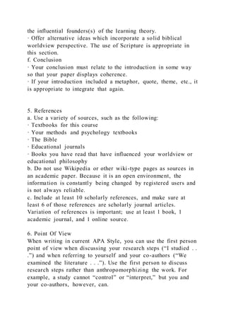 EDUC 701Course Project Final Paper Draft Grading RubricCriter | DOCX