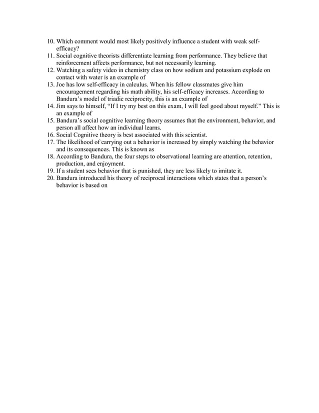 EDUC 701 Social Cognitive Quiz 2 Liberty.docx