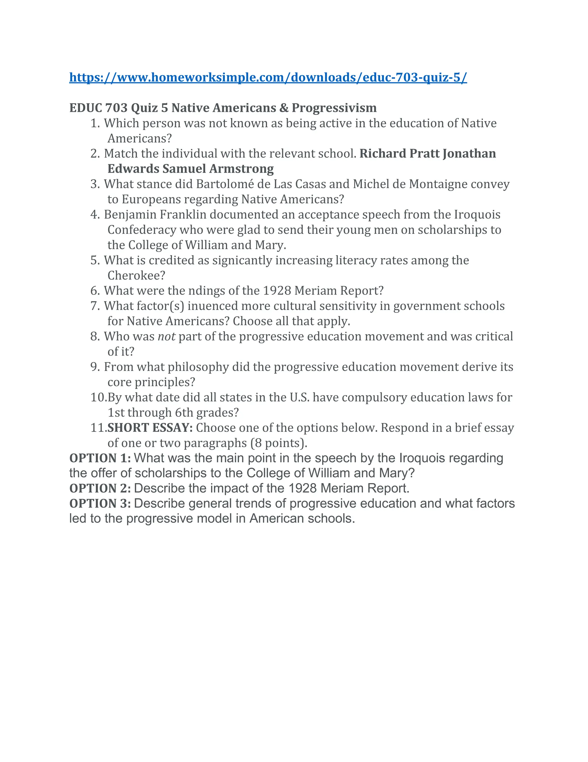 EDUC 703 Quiz 5 Native Americans Liberty.docx