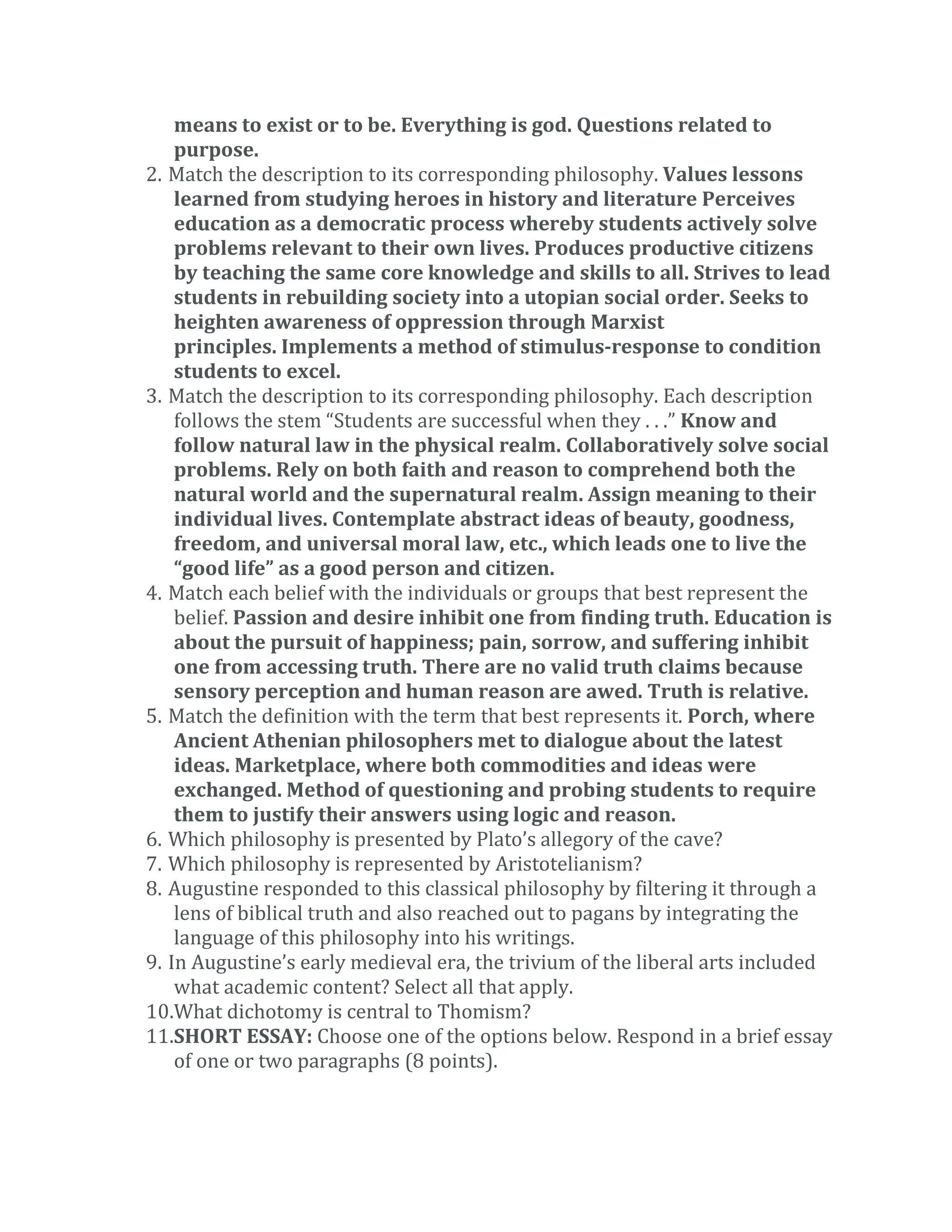 EDUC 703 Quiz Terms Early Western Philosophy Liberty Homeworksimple.com ...
