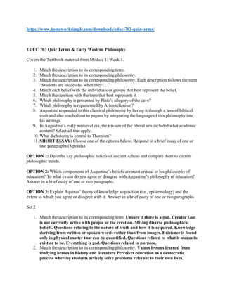 EDUC 703 Quiz Terms Liberty Homeworksimple.com.docx