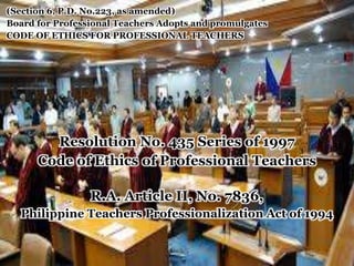 The Code of Ethics for EDUC 7 | PPTX