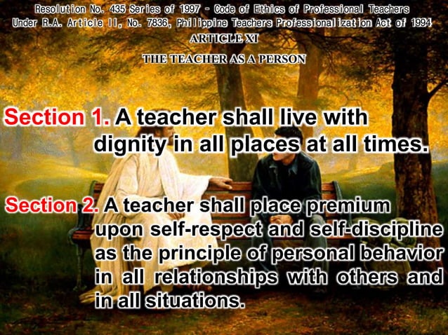 The Code of Ethics for EDUC 7 | PPT