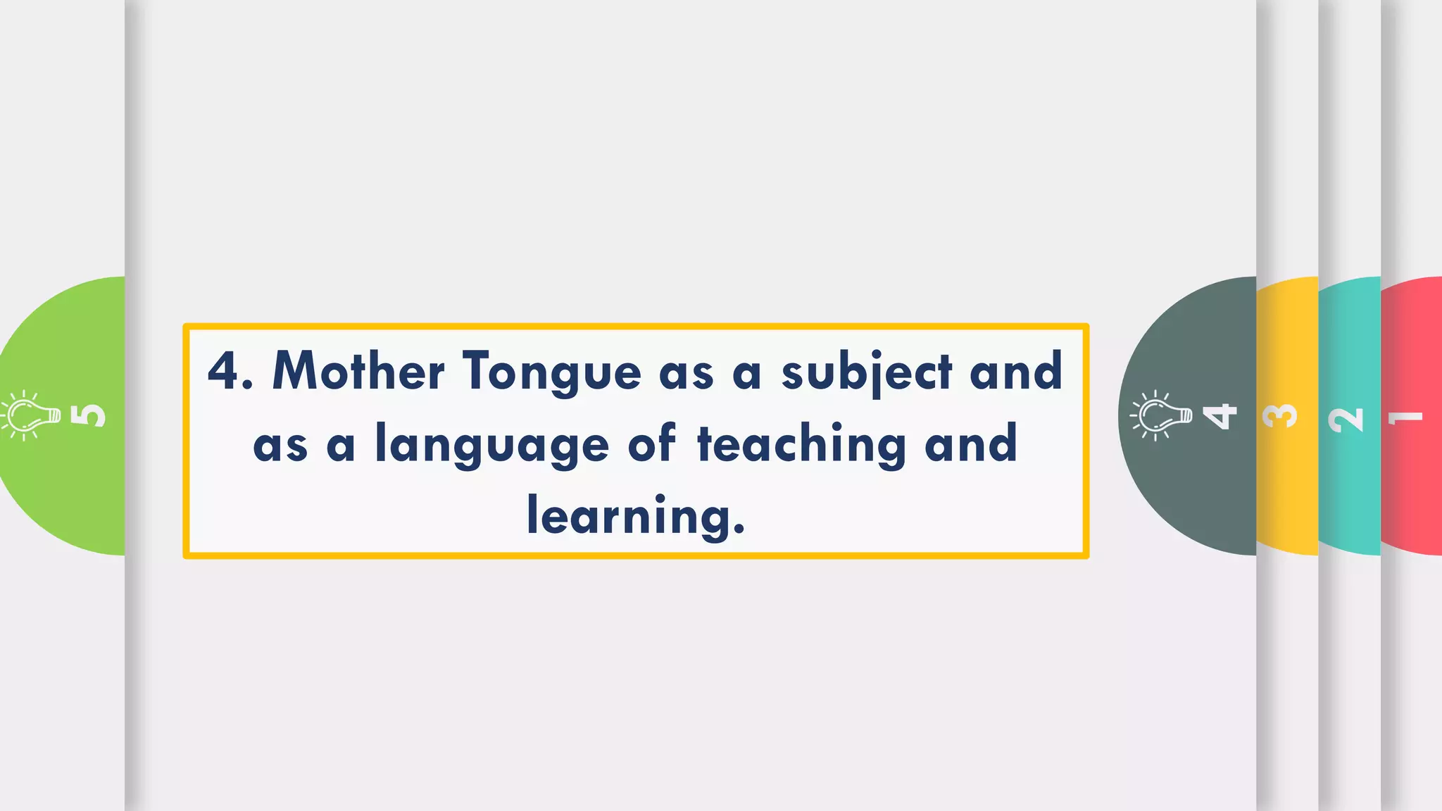 Mother Tongue-Based Multilingual Education in the Philippines | PDF