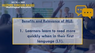 Mother Tongue-Based Multilingual Education in the Philippines | PDF