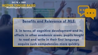 Mother Tongue-Based Multilingual Education in the Philippines | PDF