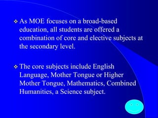 Education Framework in Singapore | PPTX