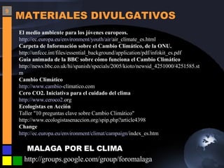 Educación Ambiental y Cambio Climático | PPT