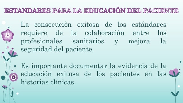 Educaciòn al paciente