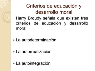 Educación moral | PPTX