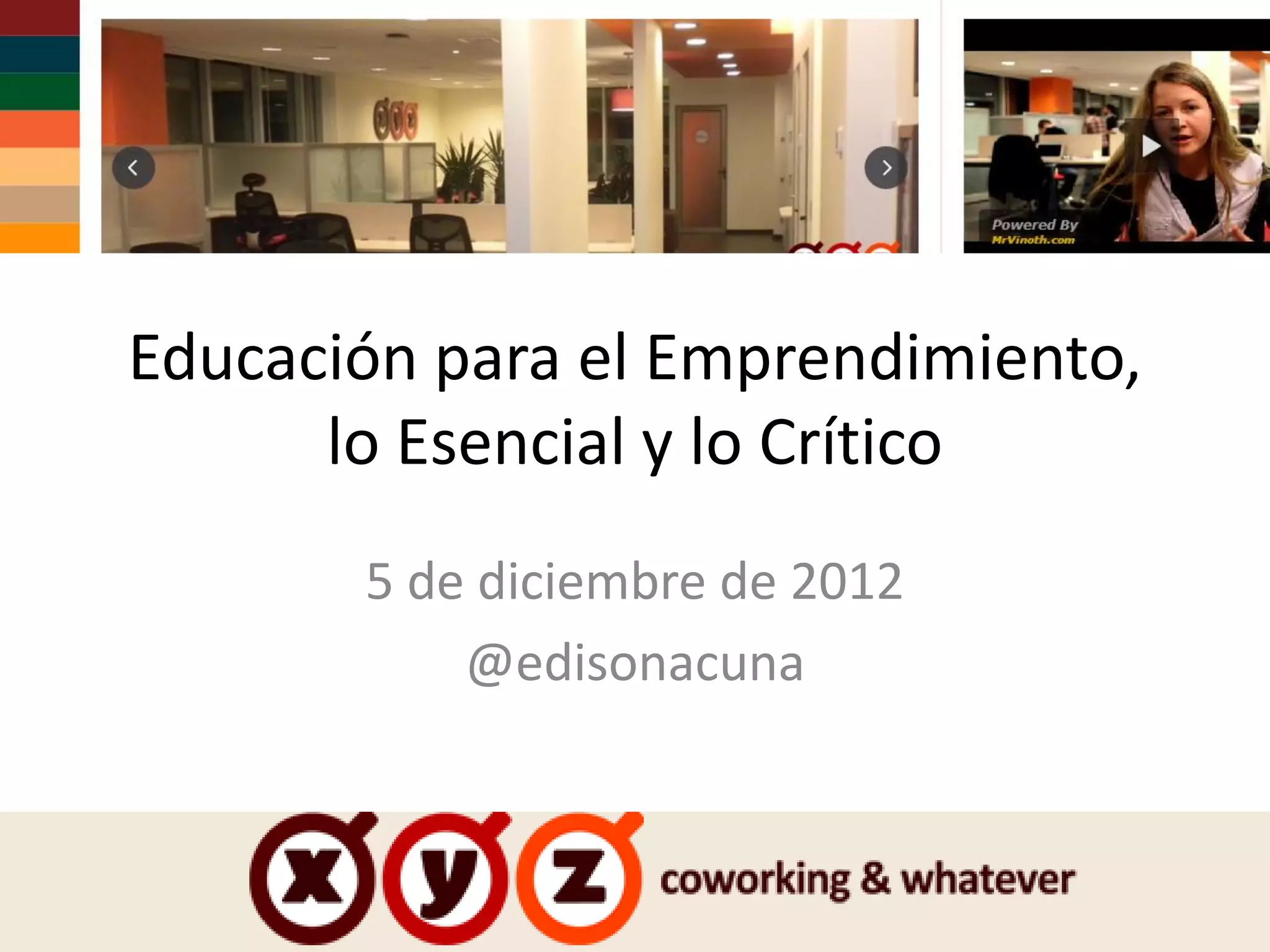 Educación para el emprendimiento, lo esencial y lo basico | PDF