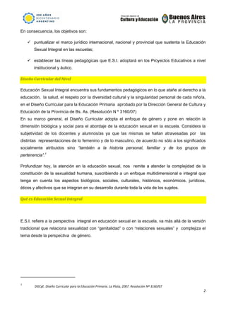 Educación sexual integral (esi) | PDF