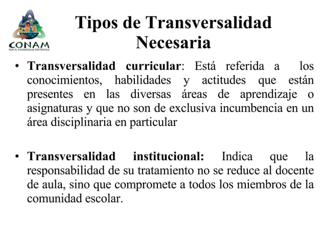 EDUCACION AMBIENTAL TEMA TRANSVERSAL | PPT