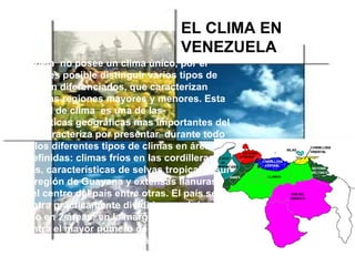 Clima y Tipos de Clima en Venezuela | PPT