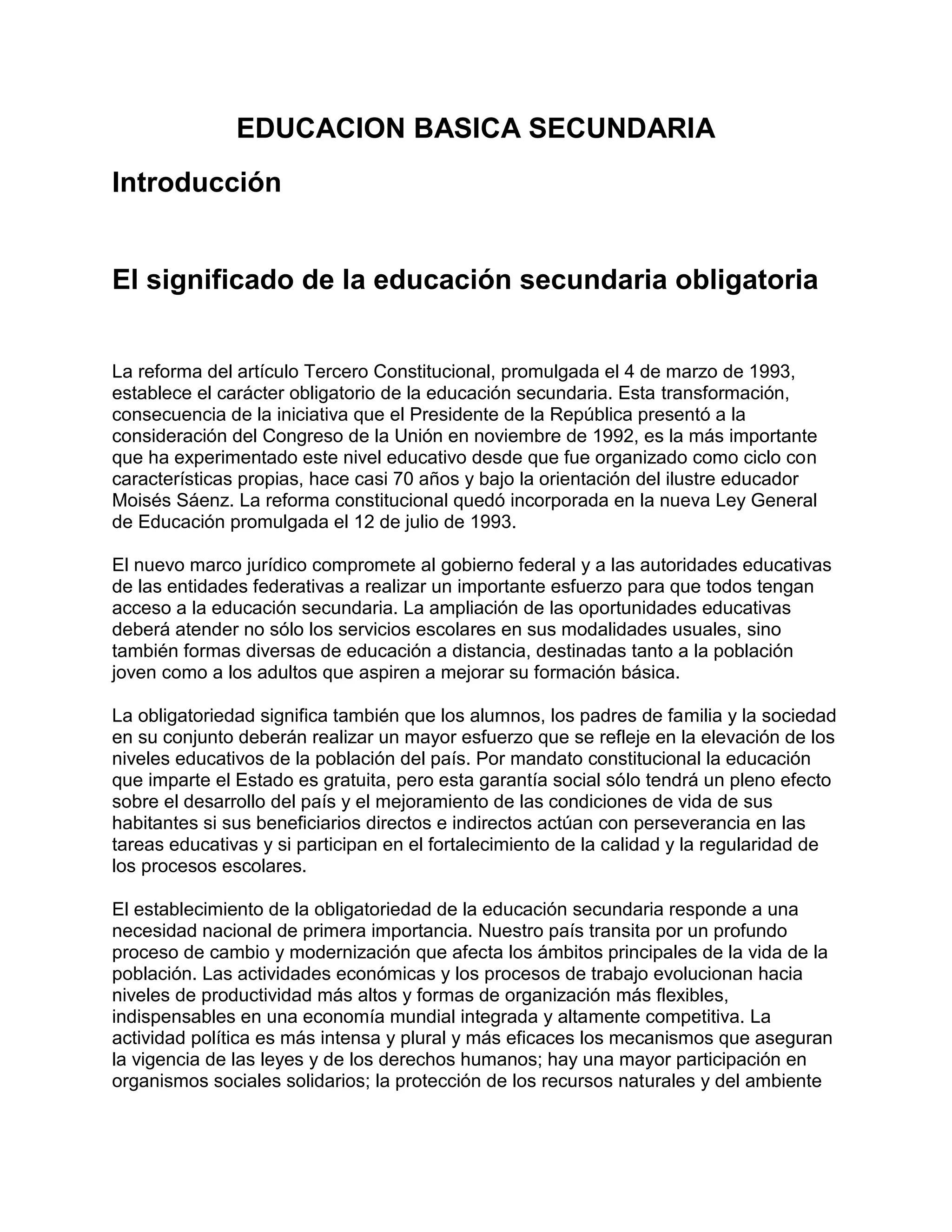 Educacion basica secundaria | DOCX
