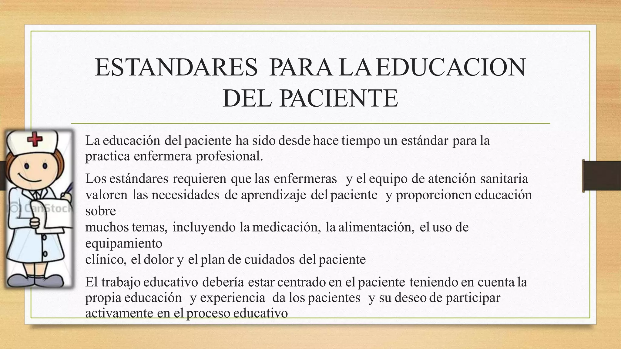 Educacion del paciente yese | PPT