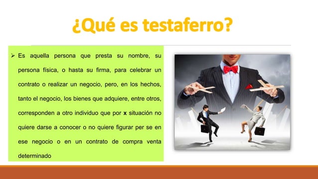 Educación Financiera módulo 1 Unidad 7 - Testaferro | PPTX