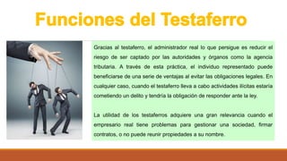 Educación Financiera módulo 1 Unidad 7 - Testaferro | PPTX