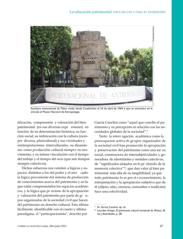 Educación patrimonial. Educar con y para el patrimonio 1a parte | PDF