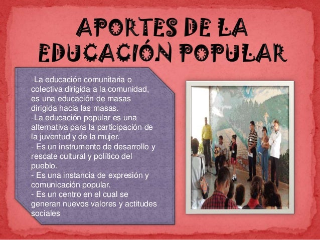 Educación popular