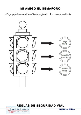 Dibujos De Seguridad Vial Para Niños Para Colorear