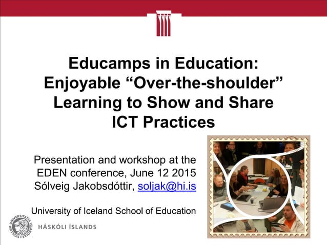 Educamps in education: Enjoyable "over-the-shoulder" learning in show ...