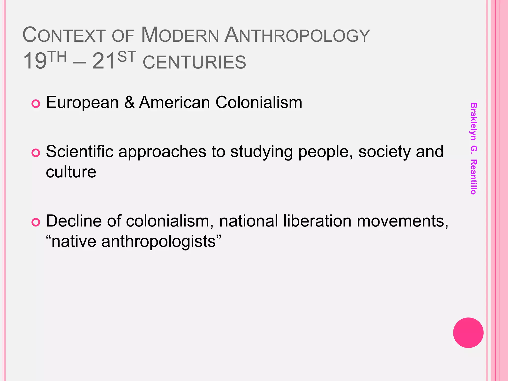Anthropological Theories and Theoretical Orientations | PPTX