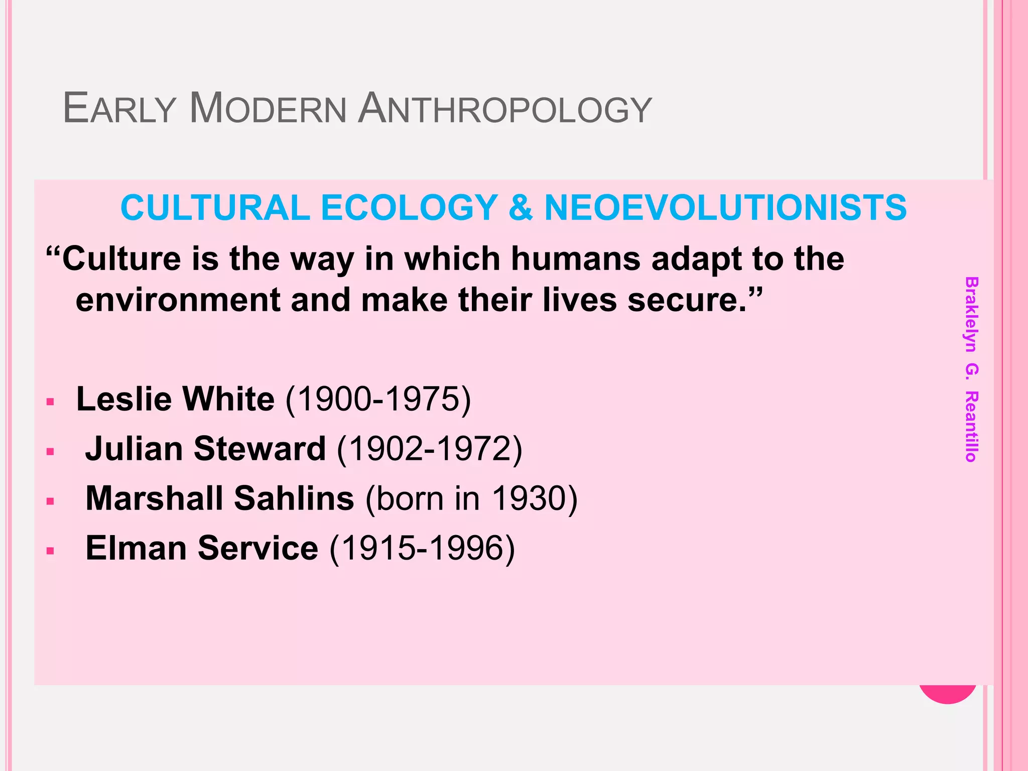 Anthropological Theories and Theoretical Orientations | PPTX