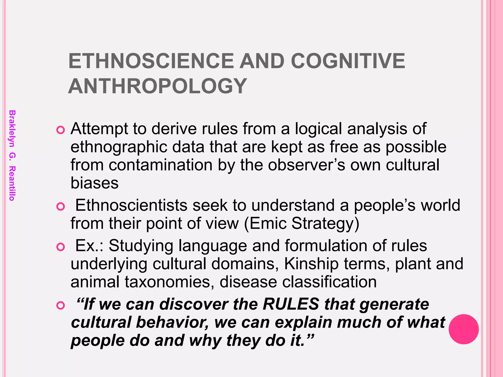Anthropological Theories and Theoretical Orientations | PPTX
