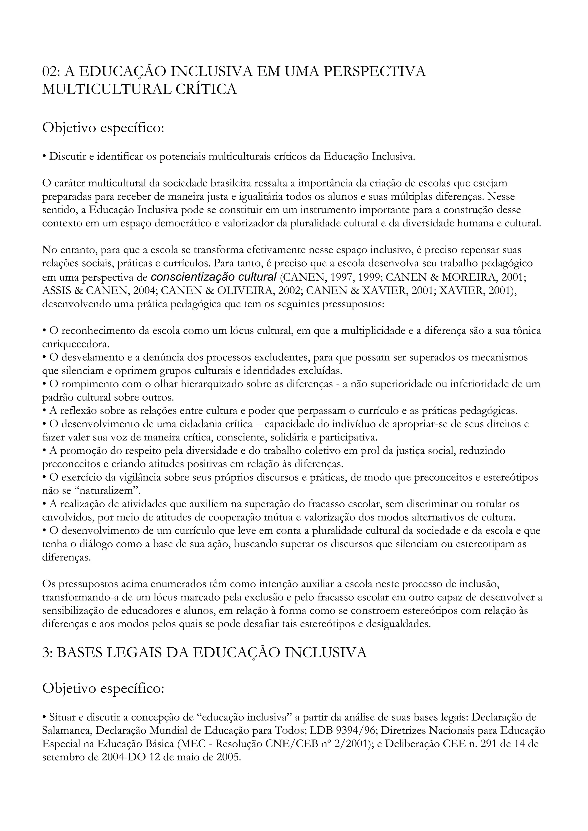 Educação inclusiva | DOCX
