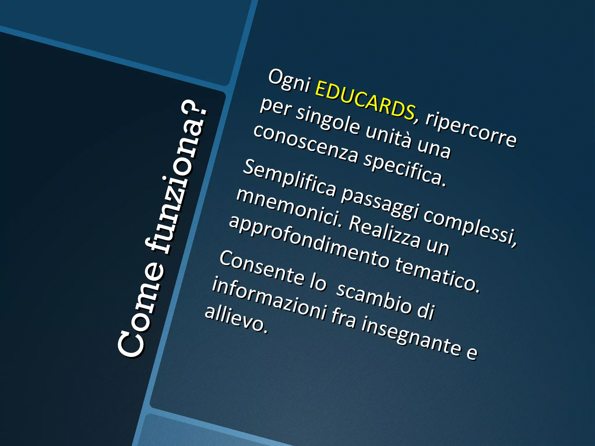 Educards presentazione e scenari | PPT