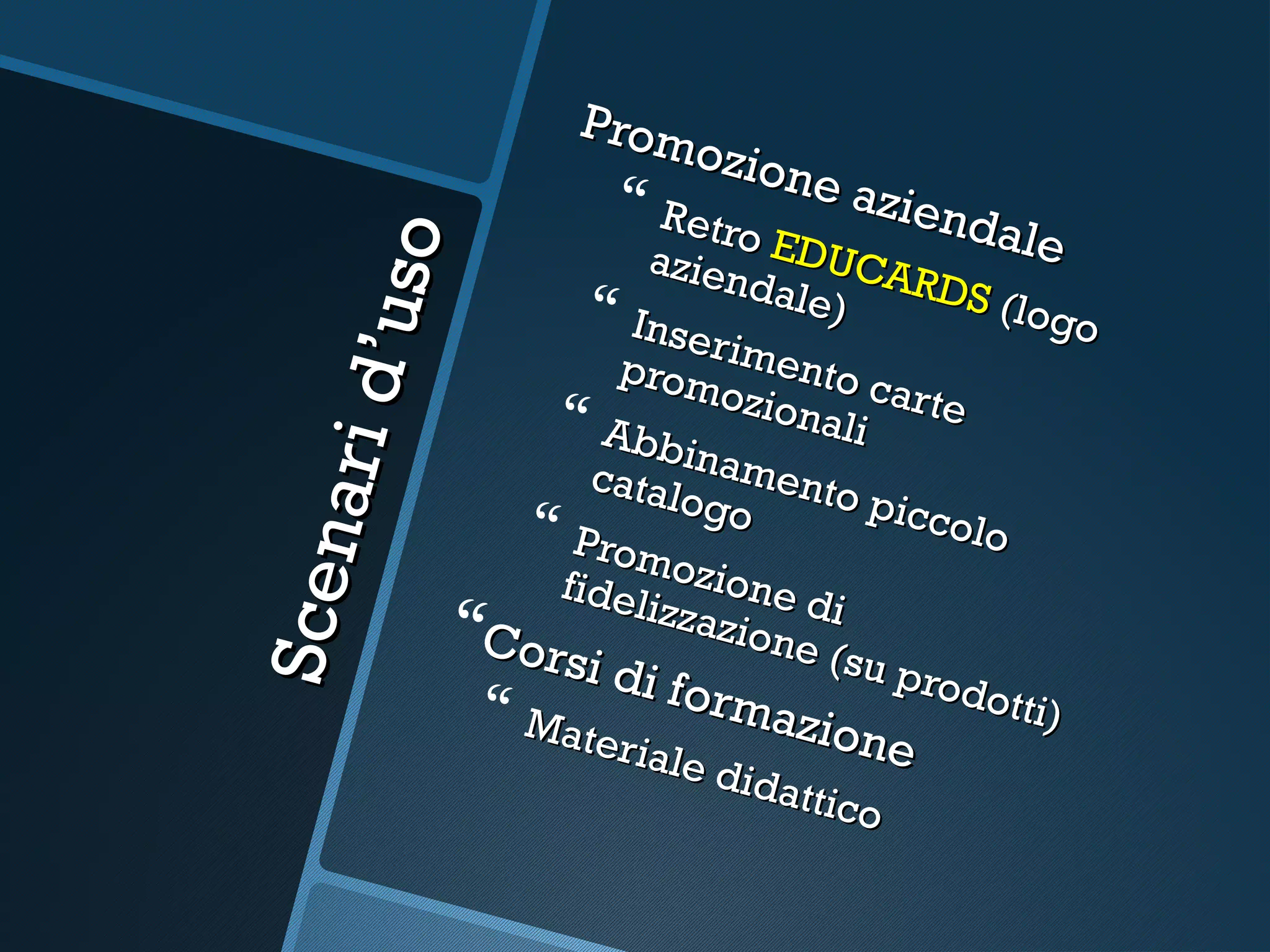 Educards presentazione e scenari | PPT