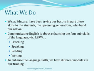 Educare Presentation | PPTX