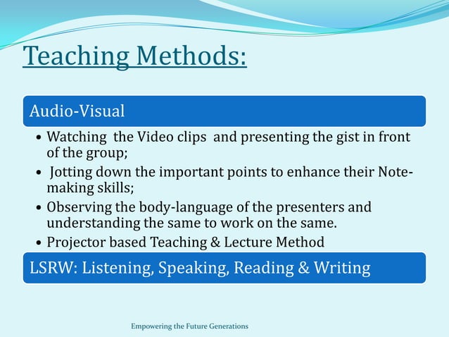 Educare Presentation | PPTX | Workshops and Classes | Hobbies & Interests