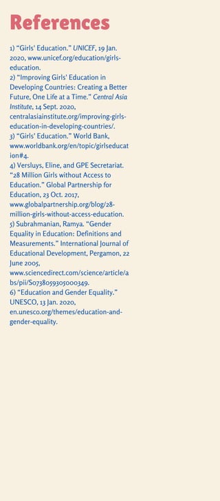 Educate girls infographic | PDF | Education