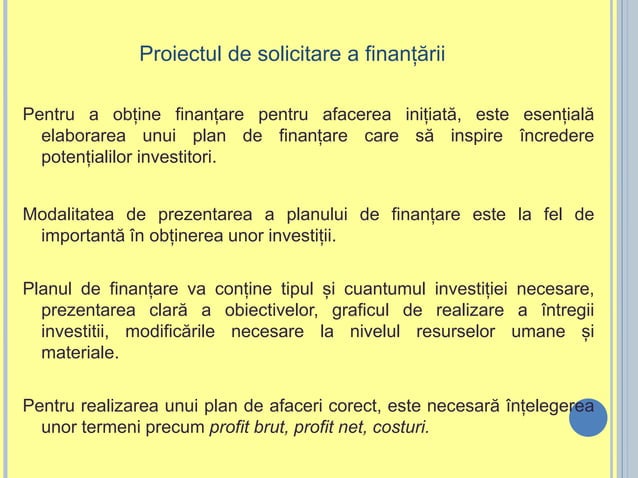 Educatie antreprenoriala ADS-an-IV - Plan de afaceri | PPT