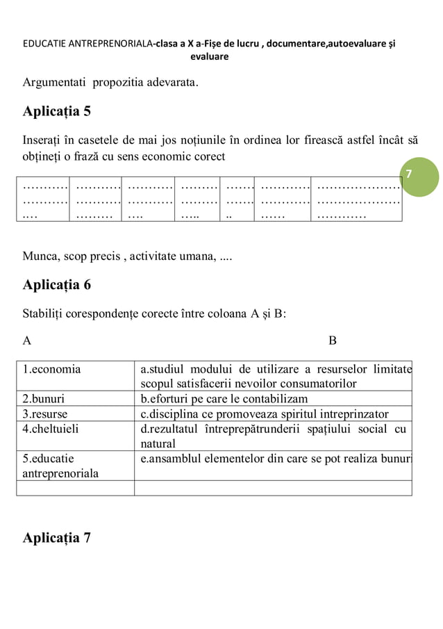 Educatie antreprenoriala caiet de_lucru | PDF
