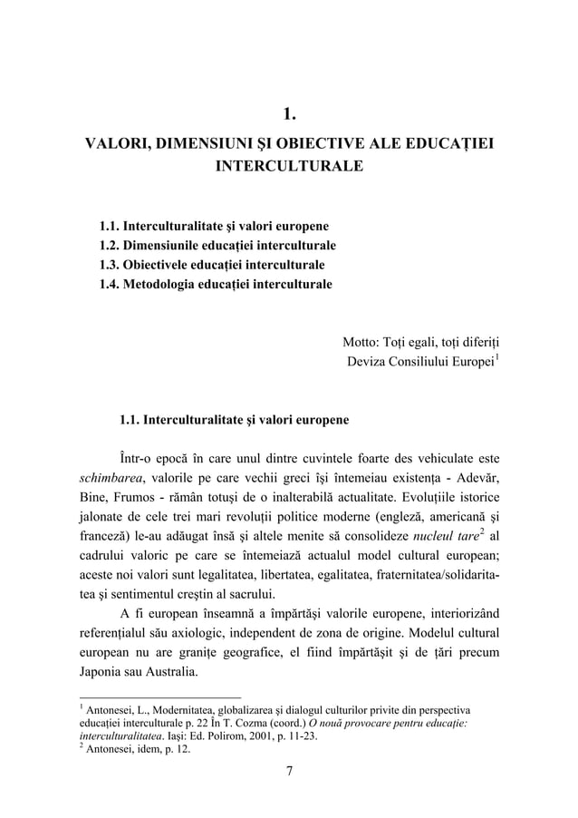 Educatie interculturala | PDF
